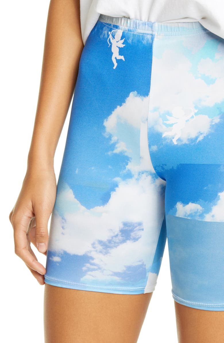 Collina Strada Cloud Print Bike Shorts | Nordstrom