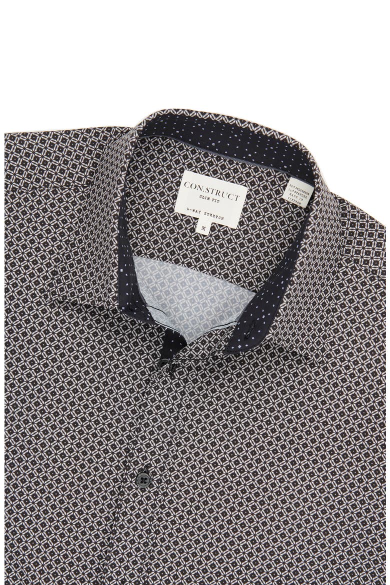 Diamond Print 4-Way Stretch Slim Fit Shirt (Men) | Nordstromrack