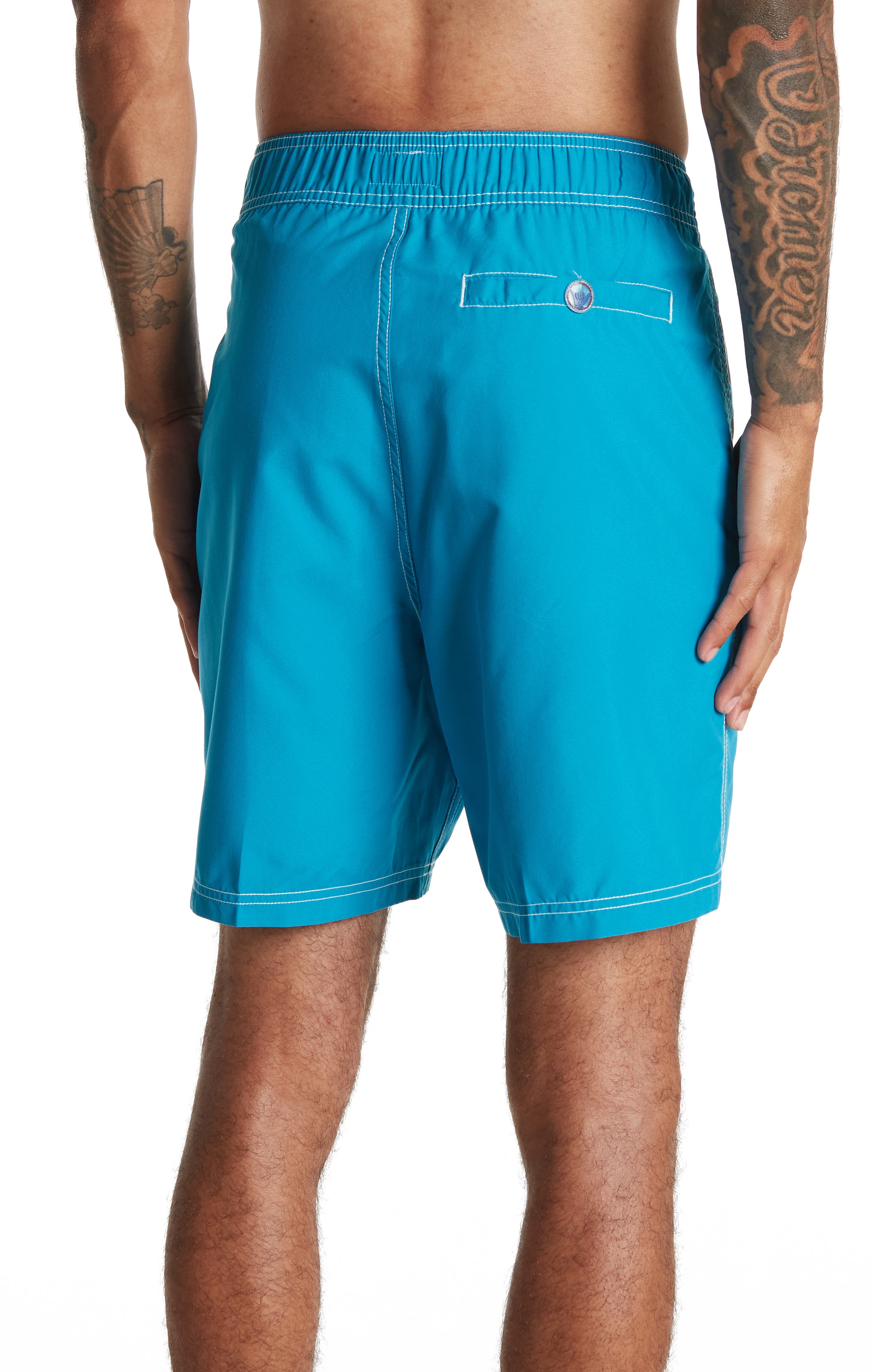 BEACH BROS Contrast Solid Swim Shorts | Nordstromrack
