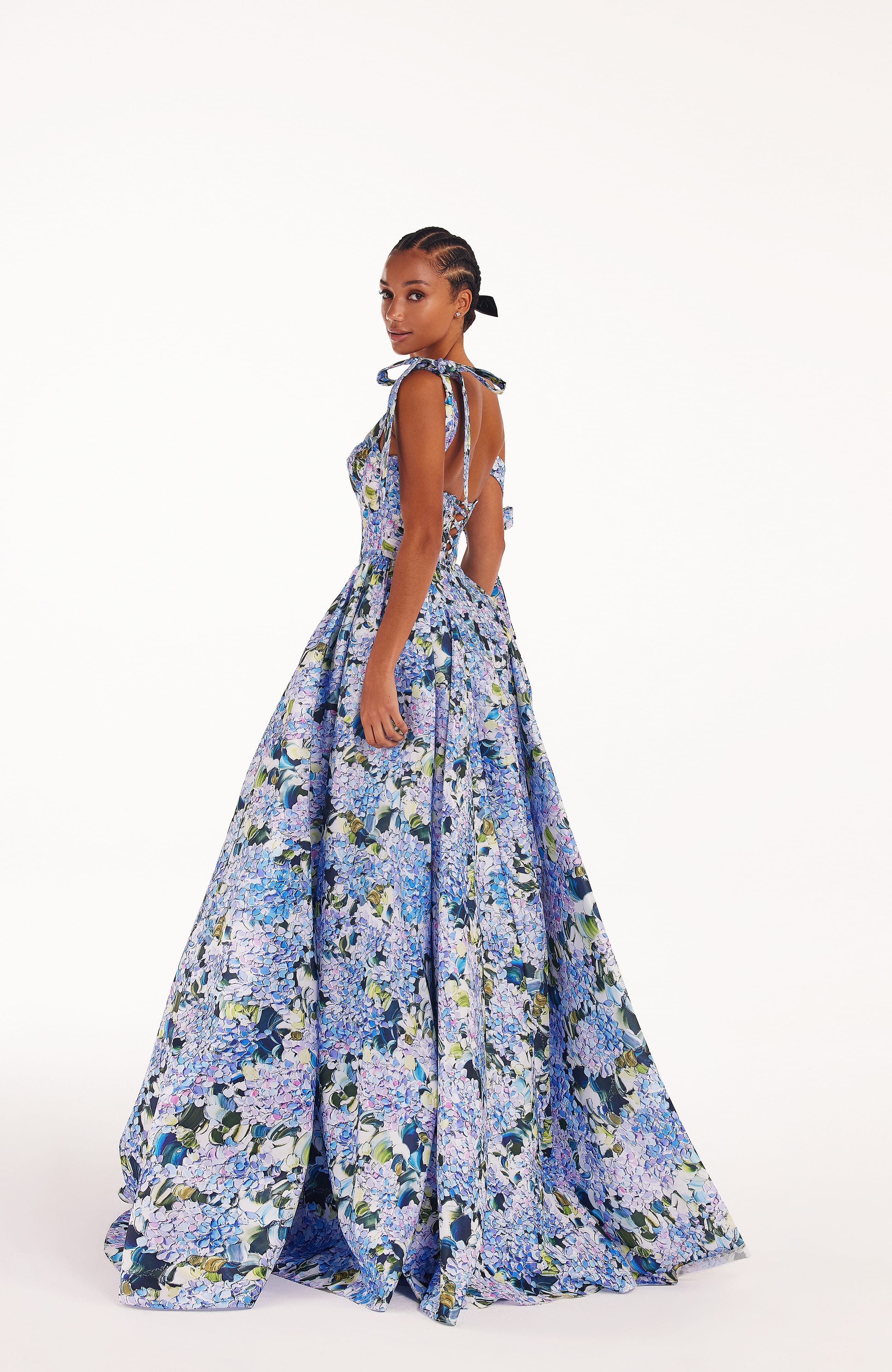 Milla Blue Hydrangea Strapped Maxi Dress | Nordstrom