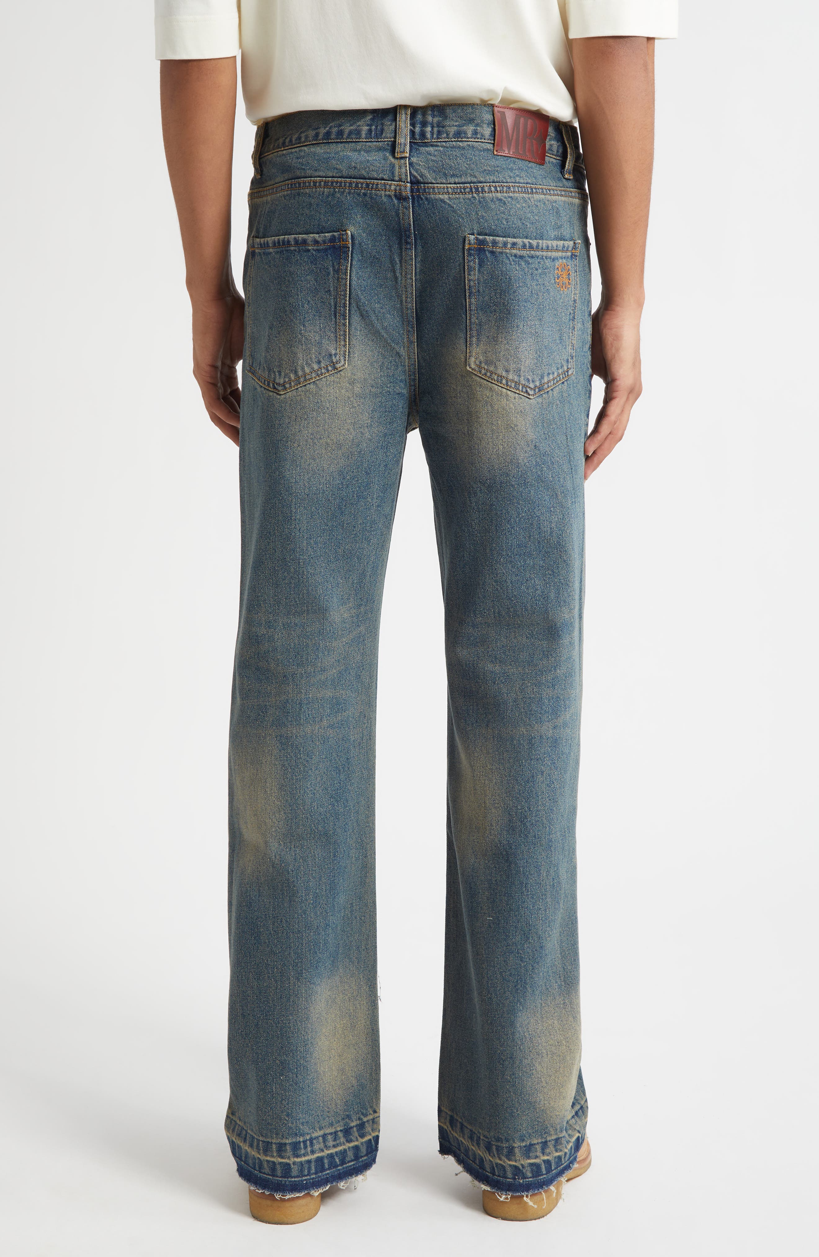 MIDNIGHT RODEO Texoma Distressed Release Hem Bootcut Jeans | Nordstrom