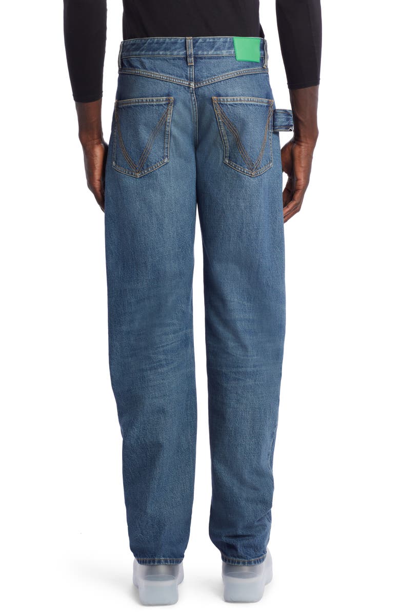 Bottega Veneta Parakeet Patch Straight Leg Jeans | Nordstrom