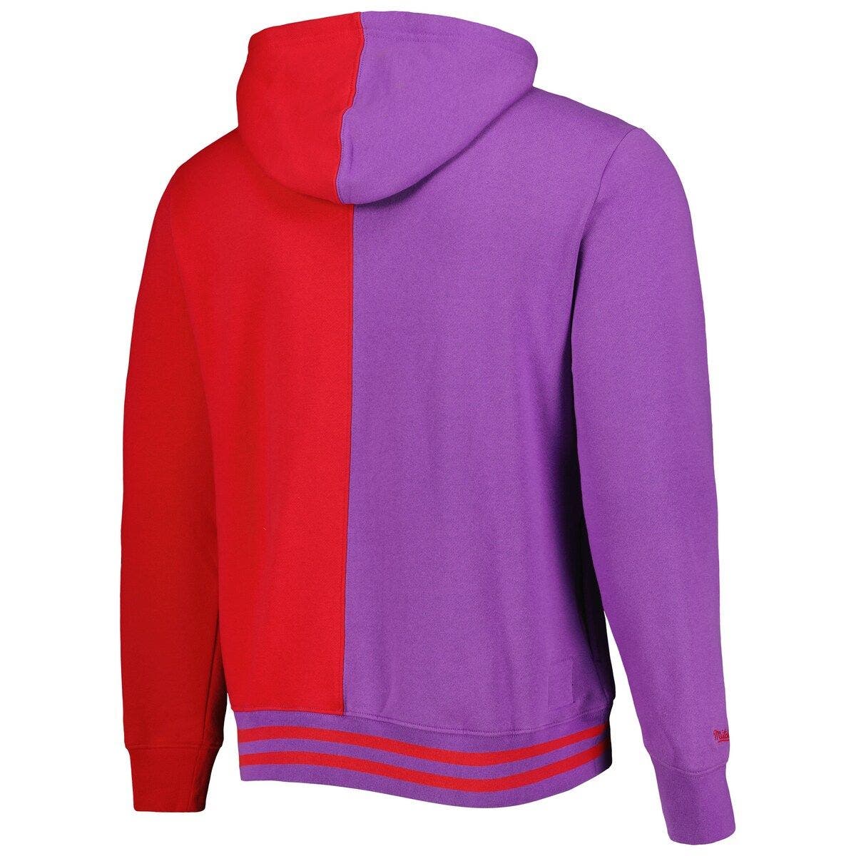 Mitchell & Ness Men's Mitchell & Ness Purple/Red Toronto Raptors Big ...