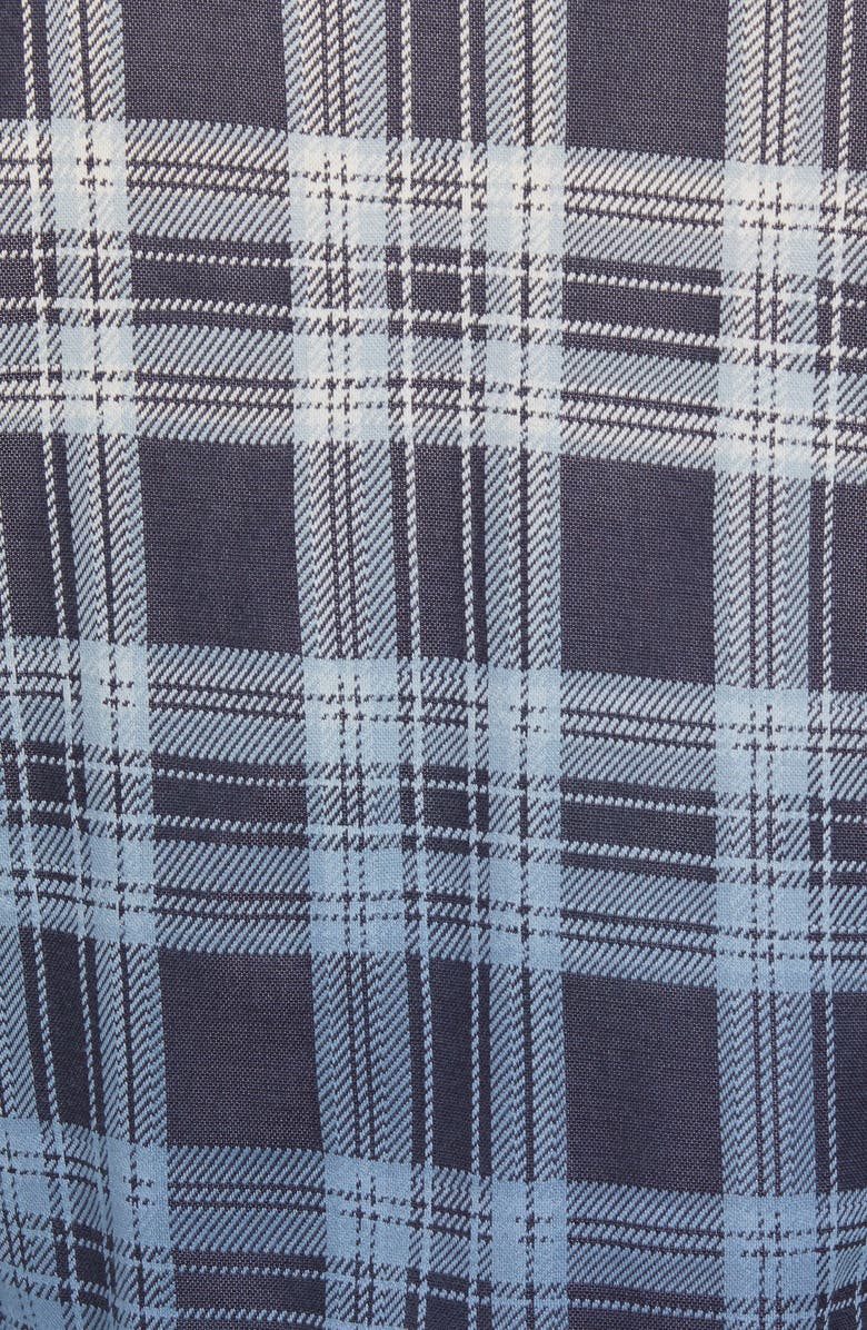 Stone Rose Plaid Dip Dye Knit Button-Up Shirt | Nordstromrack