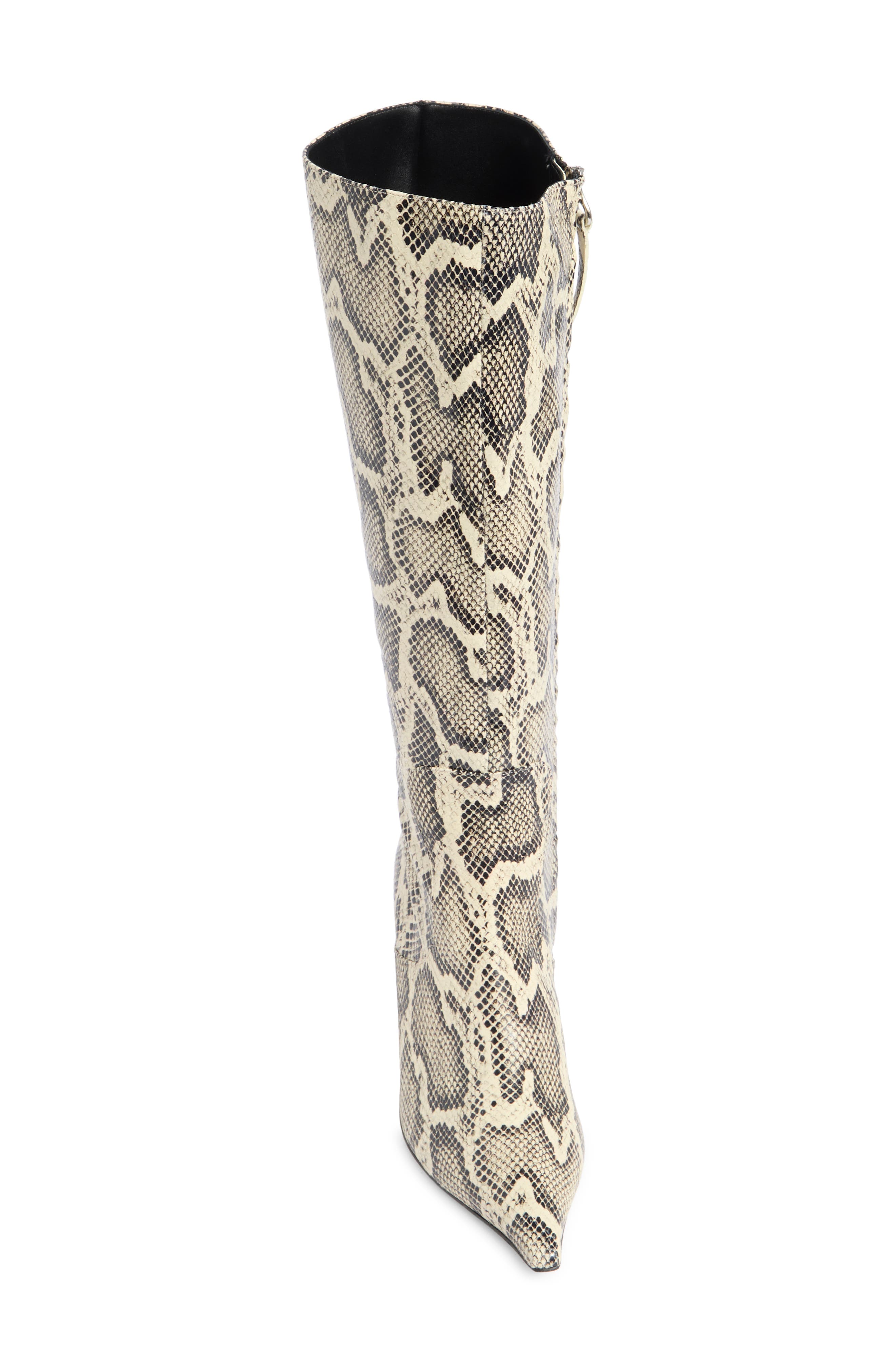 aeyde Esme Pointed Toe Snakeskin Embossed Boot (Women) | Nordstromrack