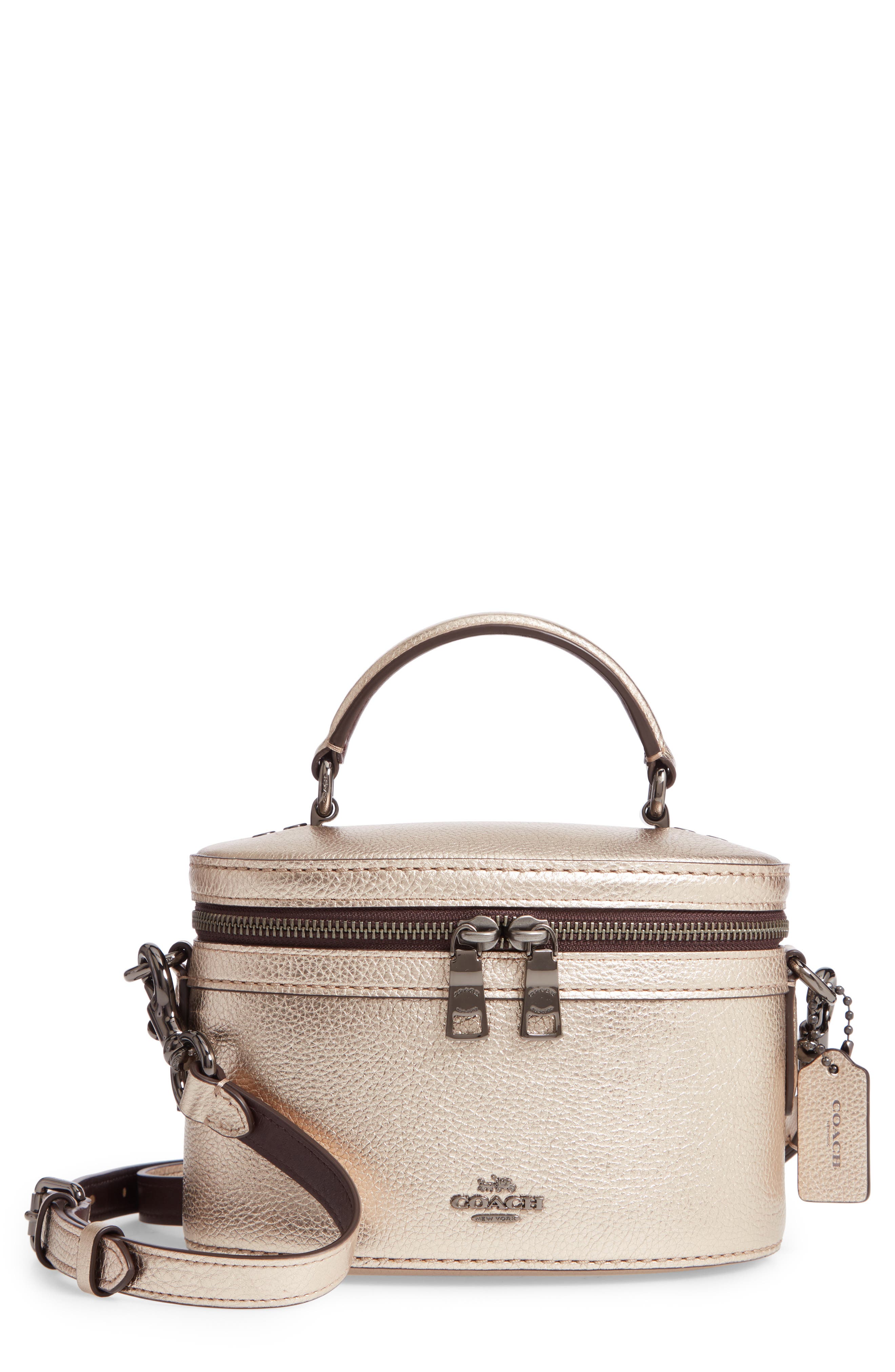 COACH Trail Colorblock Metallic Leather Crossbody Bag | Nordstrom
