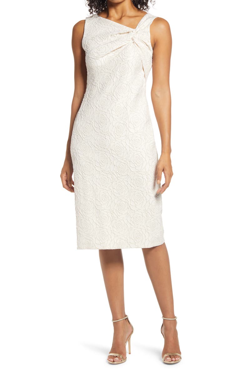 Donna Ricco Stretch Jacquard Sleeveless Dress | Nordstromrack