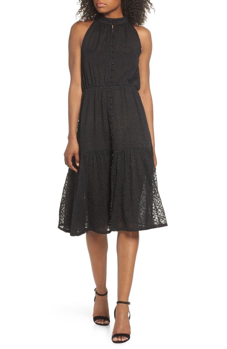 Lenon Button Front Midi Dress | Nordstromrack