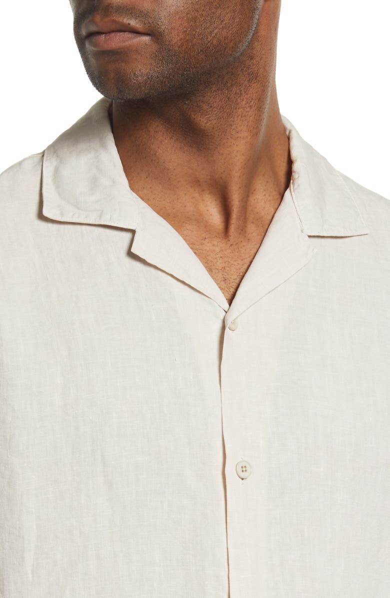 NN07 Men's Miyagi Linen Camp Shirt | Nordstrom