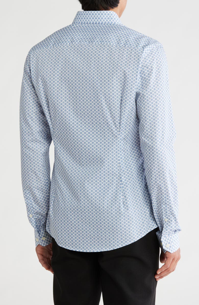 Eton Super Slim Fit Medallion Print Cotton Dress Shirt | Nordstromrack