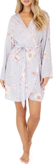 Plum Pretty Sugar Floral Print Short Robe | Nordstrom