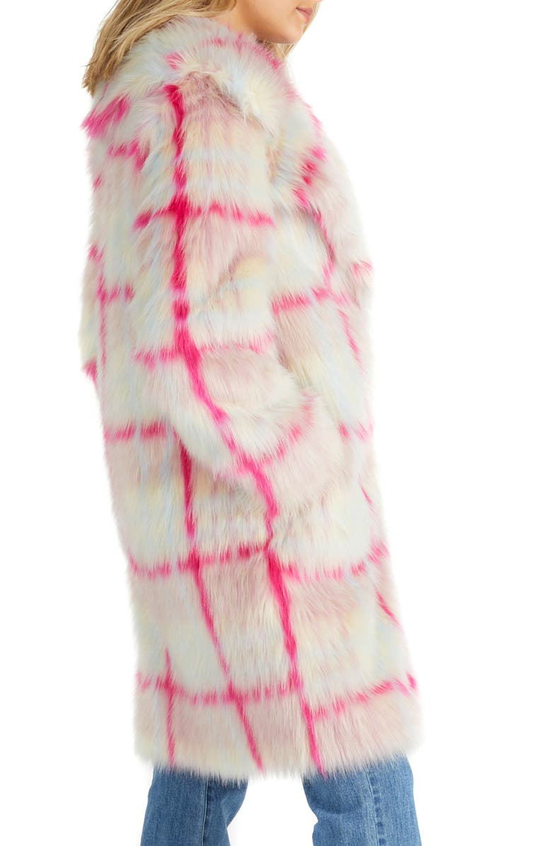 NVLT Plaid Faux Fur Coat | Nordstromrack