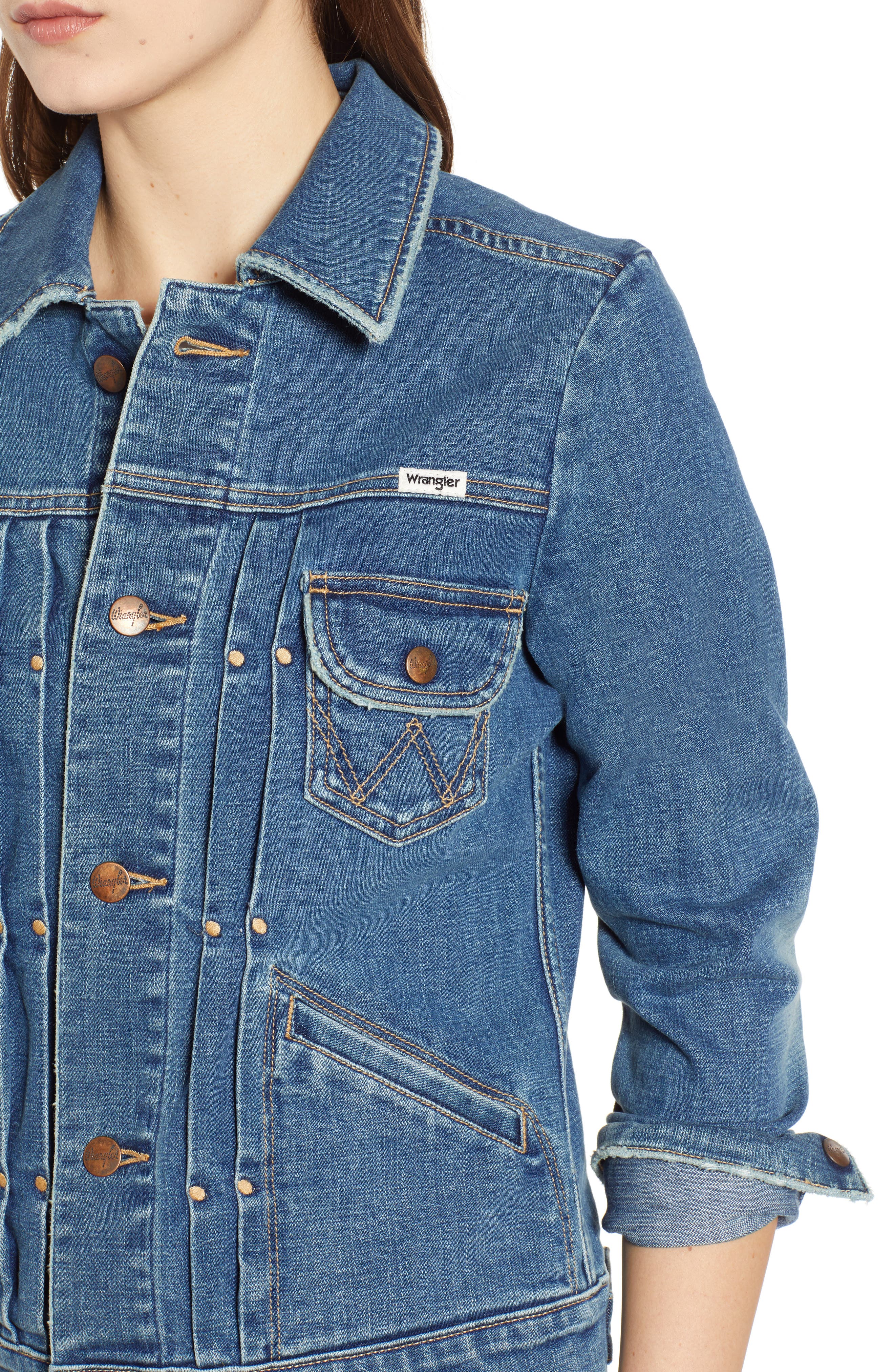 Wrangler Pleated Denim Jacket | Nordstrom