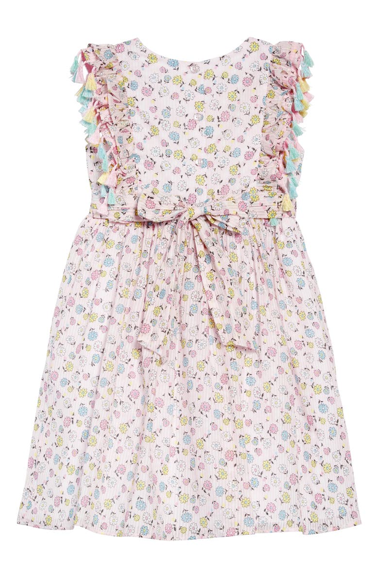 Pippa & Julie Floral Stripe Tassel Dress | Nordstrom