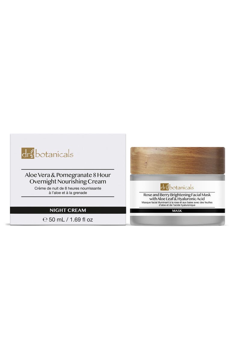DR BOTANICALS Rose and Berry Brightening Facial Mask with Aloe Leaf ...
