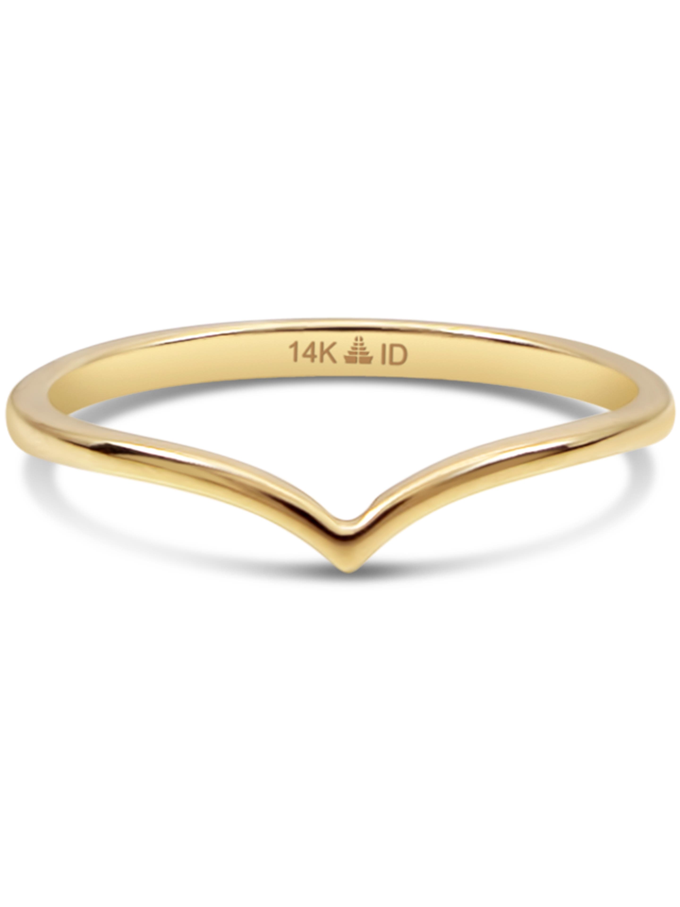DEVATA Wishbone Ring in 14K Gold | Nordstrom
