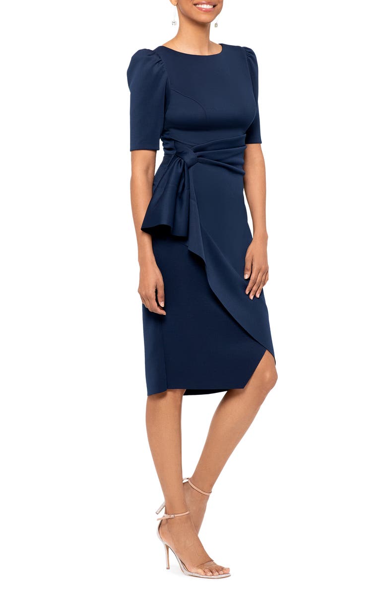 Xscape Evenings Asymmetric Scuba Dress | Nordstromrack