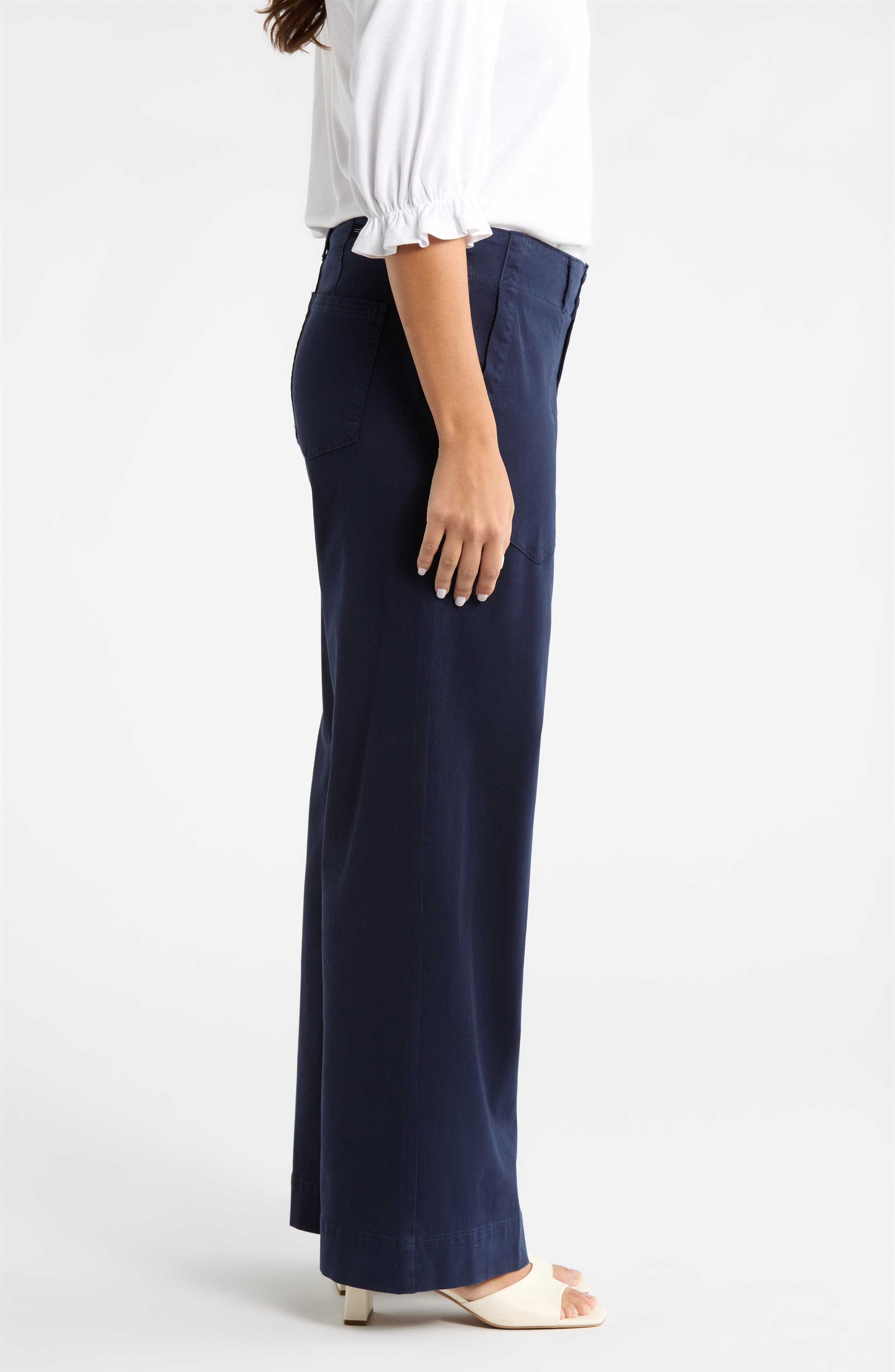 Liverpool Patch Pocket Wide Leg Utility Pants | Nordstrom