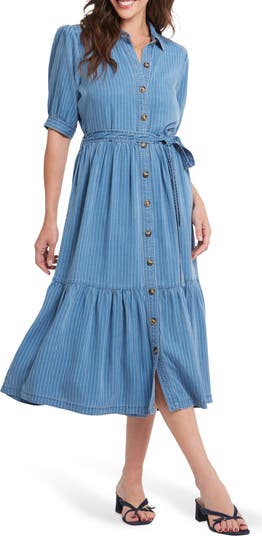 NYDJ Kate Ruffle Midi Dress | Nordstromrack