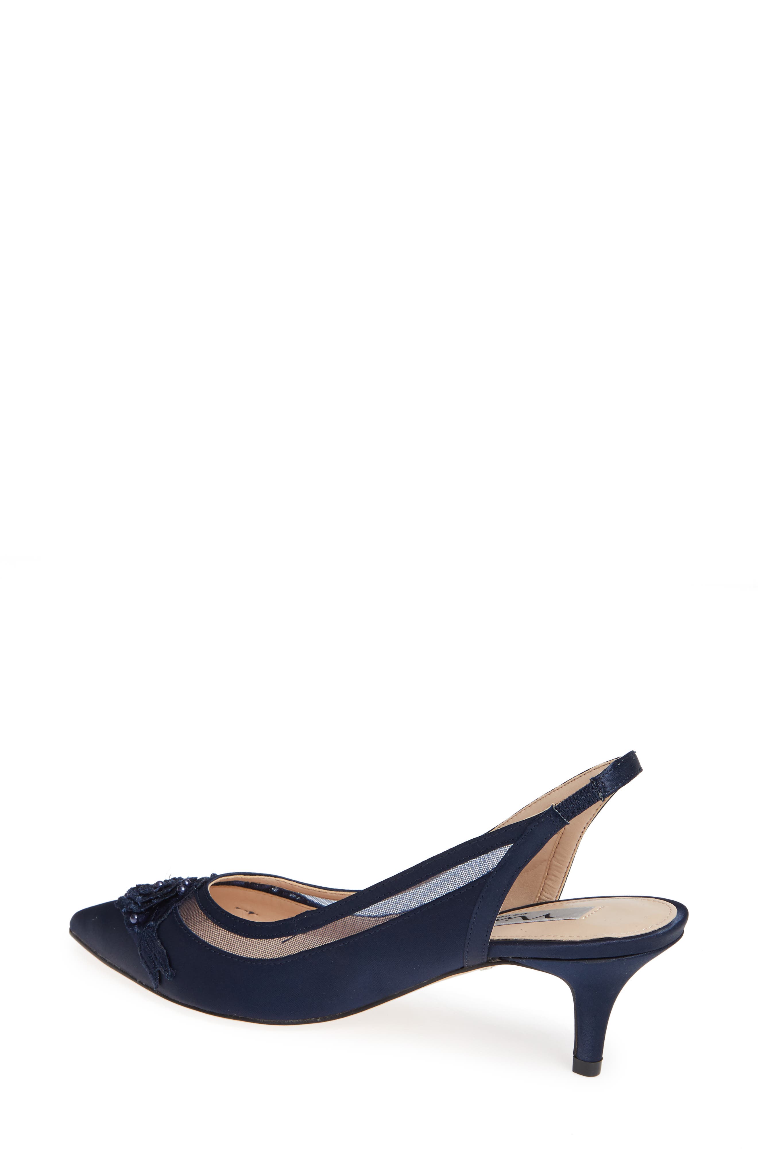 Nina Taela Floral Embellished Slingback Pump (Women) | Nordstromrack