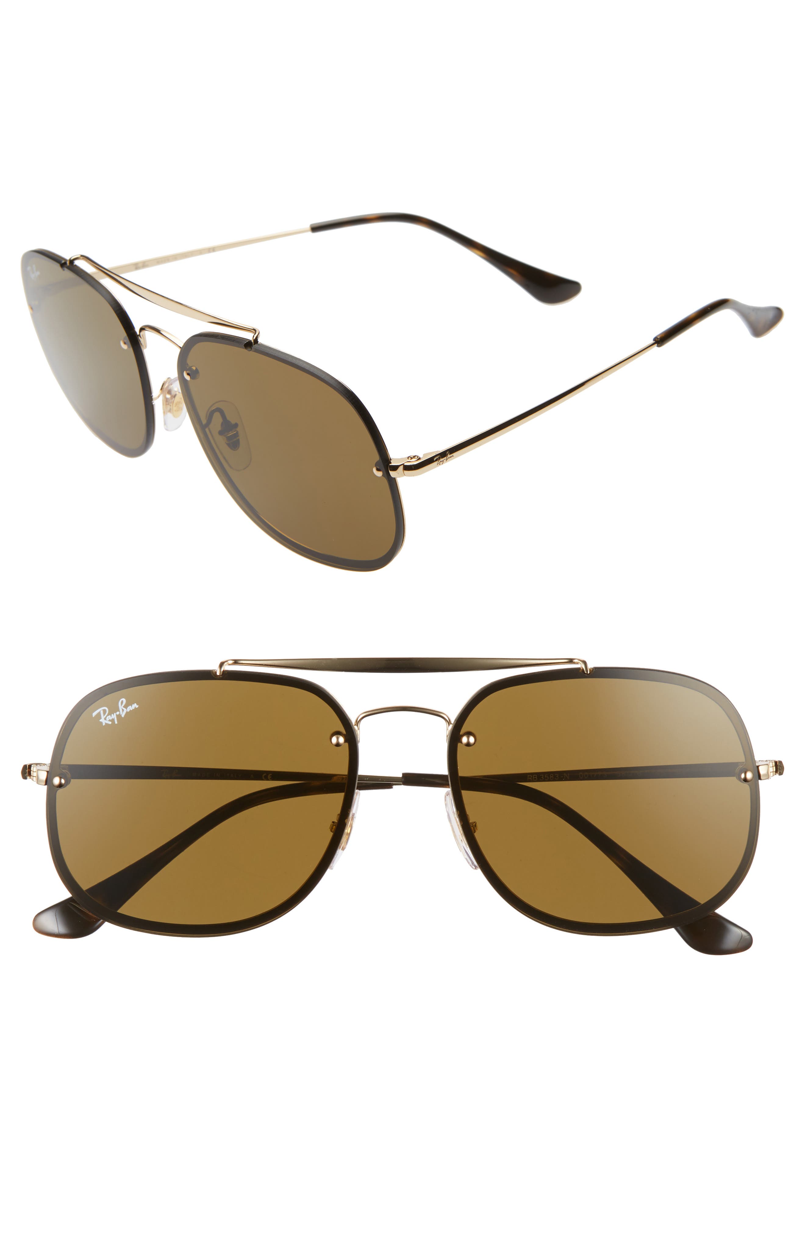 Ray-Ban Blaze General 58mm Aviator Sunglasses | Nordstrom