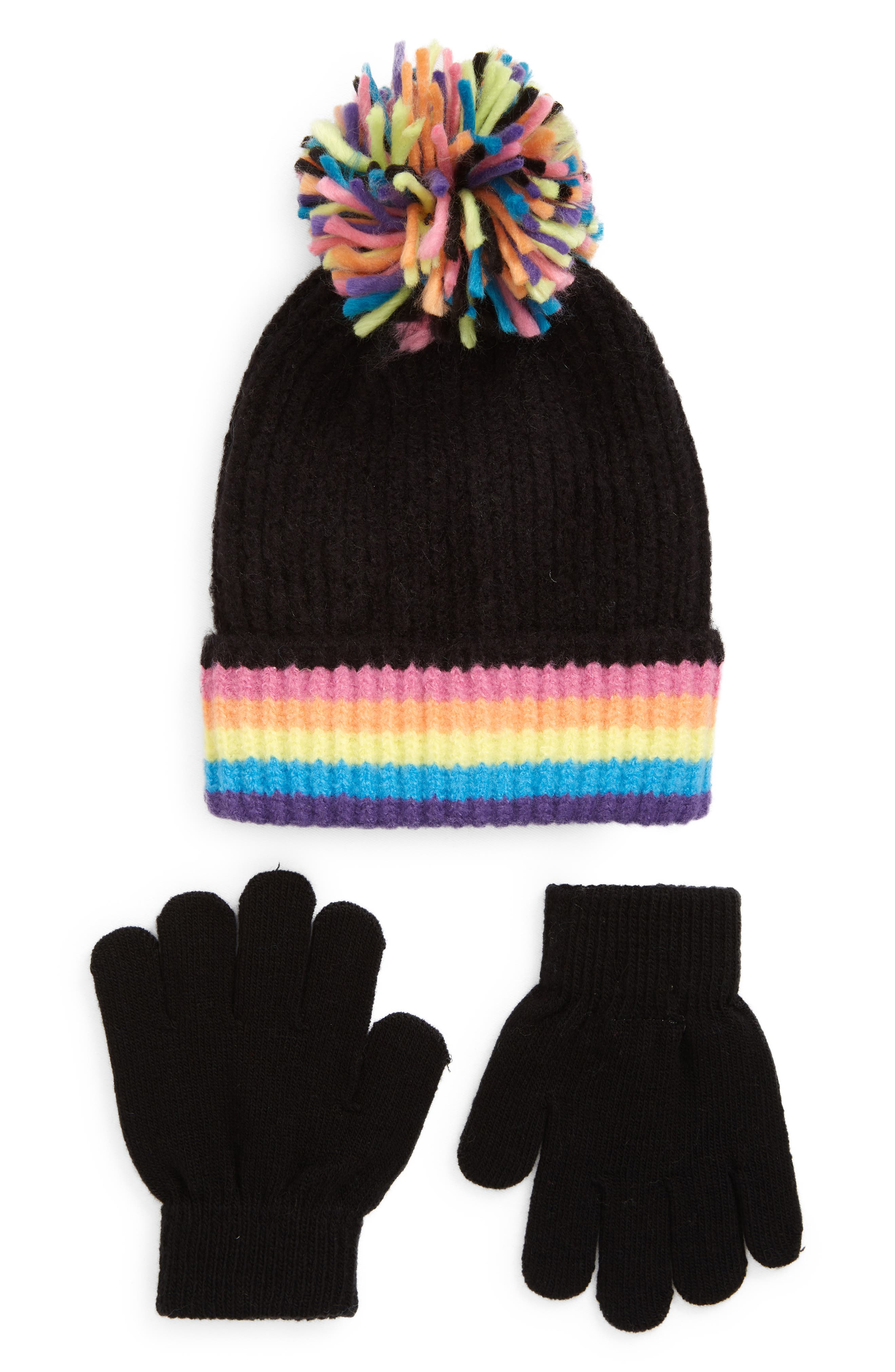 Capelli New York Kids' Pom Beanie & Gloves Set | Nordstromrack