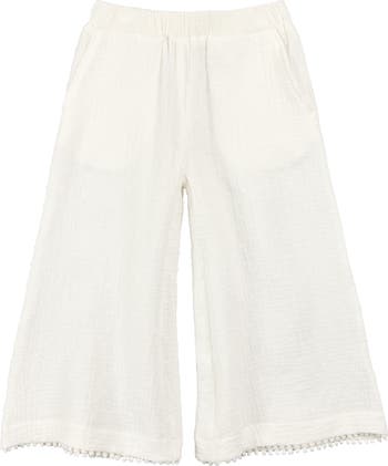 MILES THE LABEL Kids' Cotton Flare Leg Pants | Nordstromrack