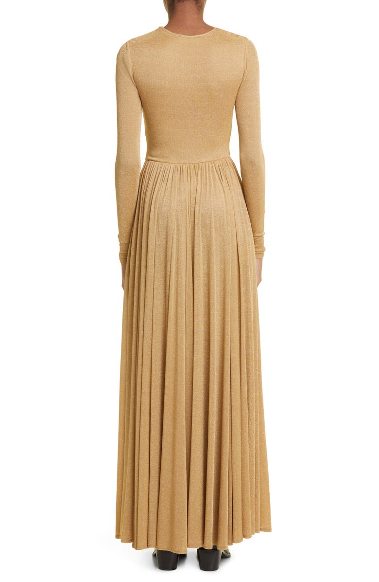 Zimmermann Lyrical Long Sleeve Metallic Knit Gown | Nordstromrack