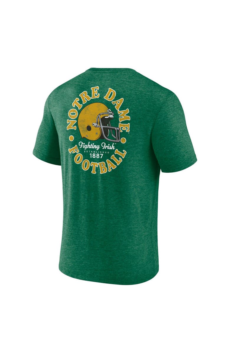 FANATICS Men's Fanatics Branded Heather Green Notre Dame Fighting Irish ...