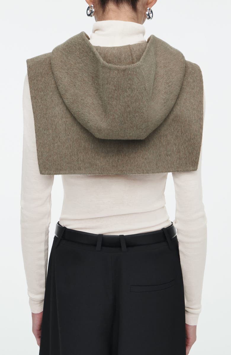 COS Wool Blend Abbreviated Hooded Jacket | Nordstromrack