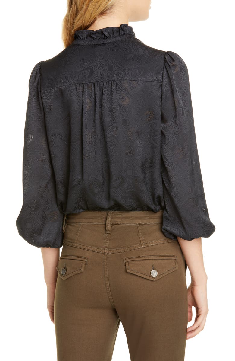 Joie Empriss Paisley Jacquard Satin Blouse | Nordstrom