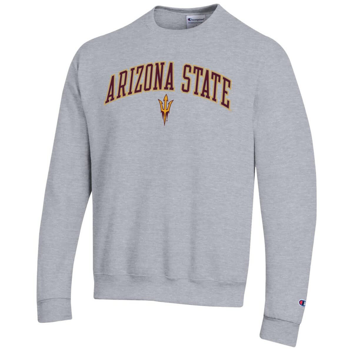 Champion Men's Champion Heather Gray Arizona State Sun Devils Arch Over ...