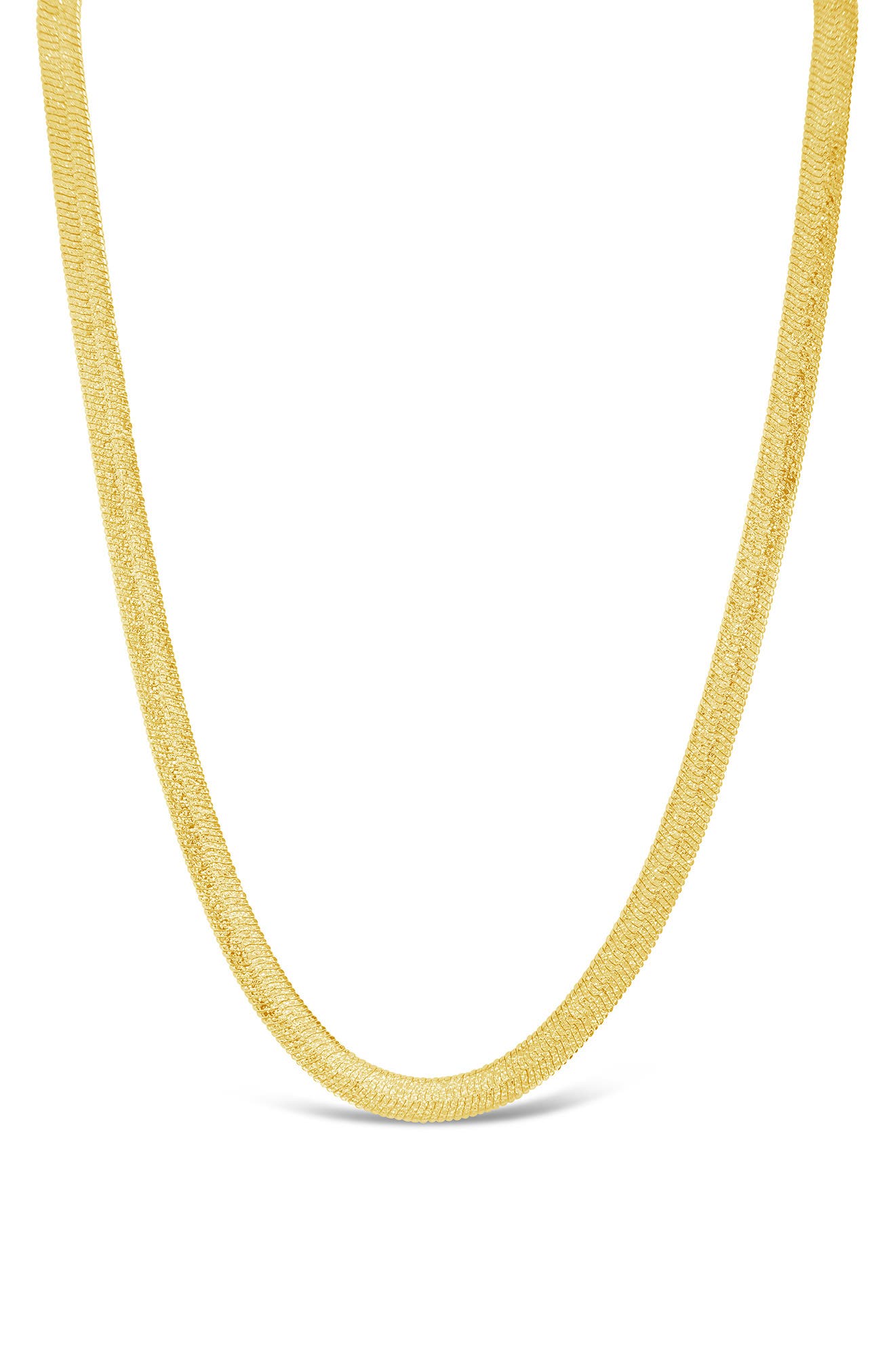 Sterling Forever Bronx 14K Yellow Gold Plated 16" Snake Chain Necklace ...