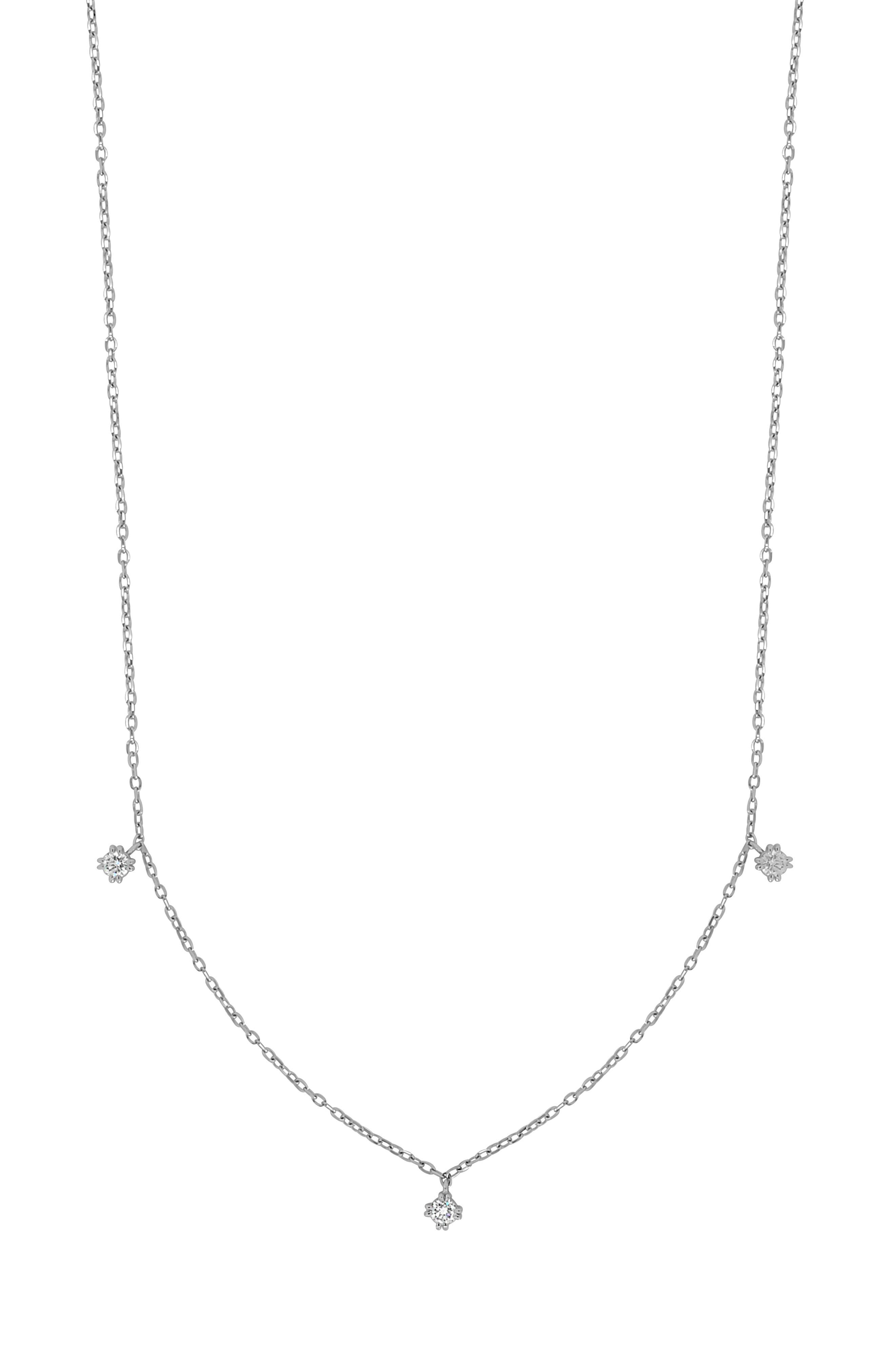 Bony Levy Liora 18K White Gold Diamond Charm Necklace - 0.15ct ...