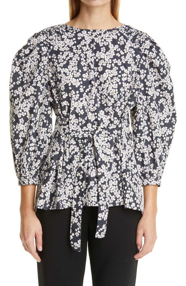 Merlette Carslile Floral Tie Waist Blouse | Nordstromrack