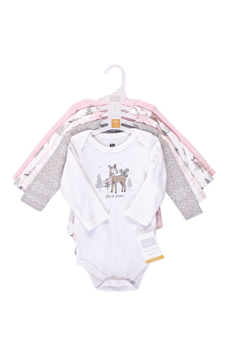 Hudson Baby Everyday Long-Sleeve Cotton Bodysuits Bundle of 5 | Nordstrom