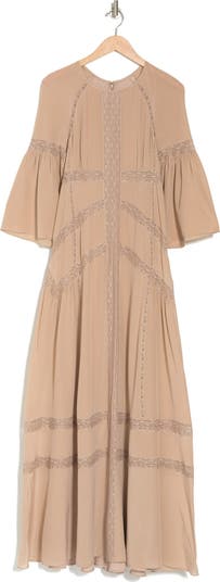 Burberry Silk Lace Inset Dress | Nordstromrack
