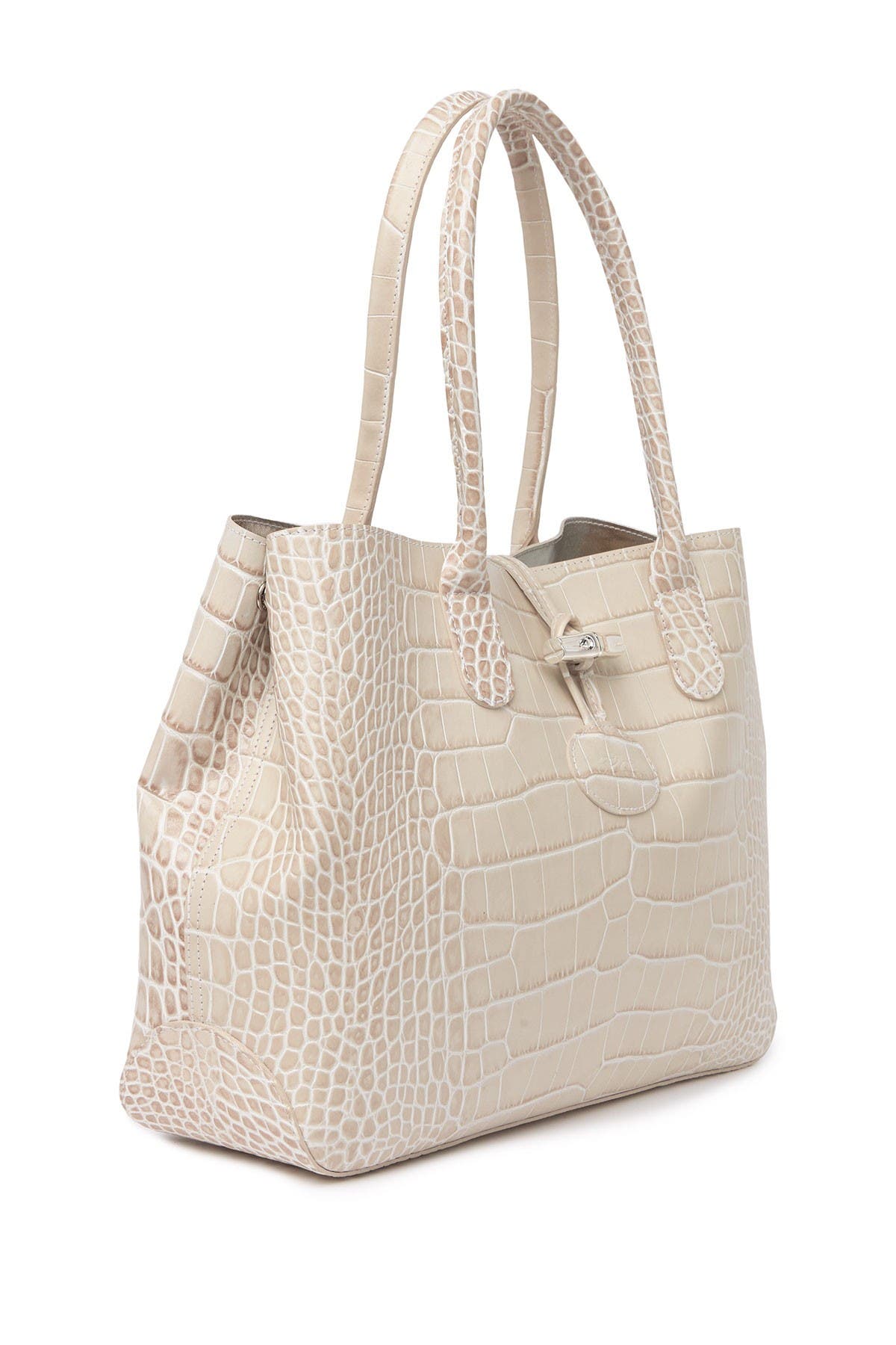 Longchamp Croc Embossed Leather Shoulder Tote | Nordstromrack