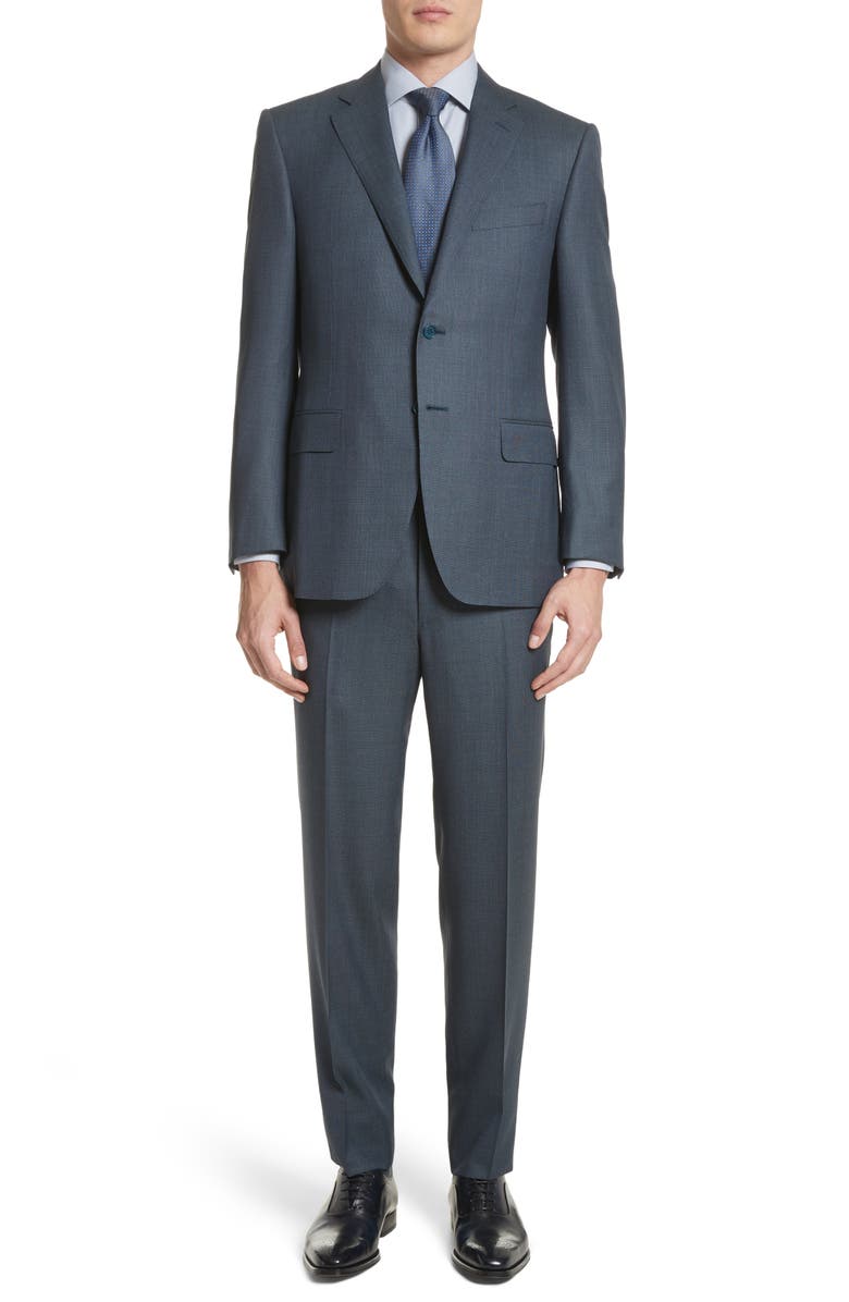 Canali Classic Fit Solid Wool Suit | Nordstrom