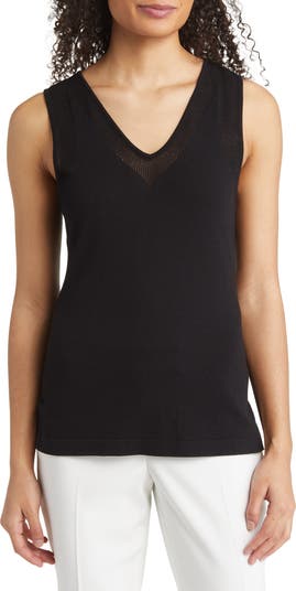 Anne Klein V-Neck Sweater Vest | Nordstrom