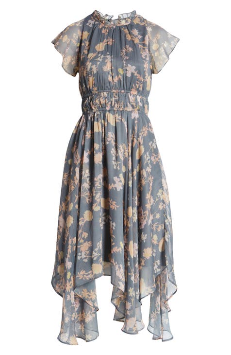 Chiffon Floral Dresses for Women