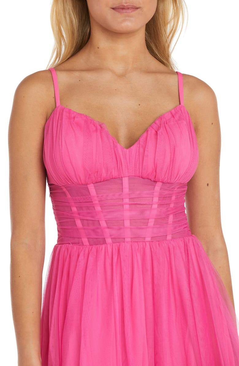 Morgan & Co. Sweetheart Neck Corset Tulle Gown | Nordstromrack