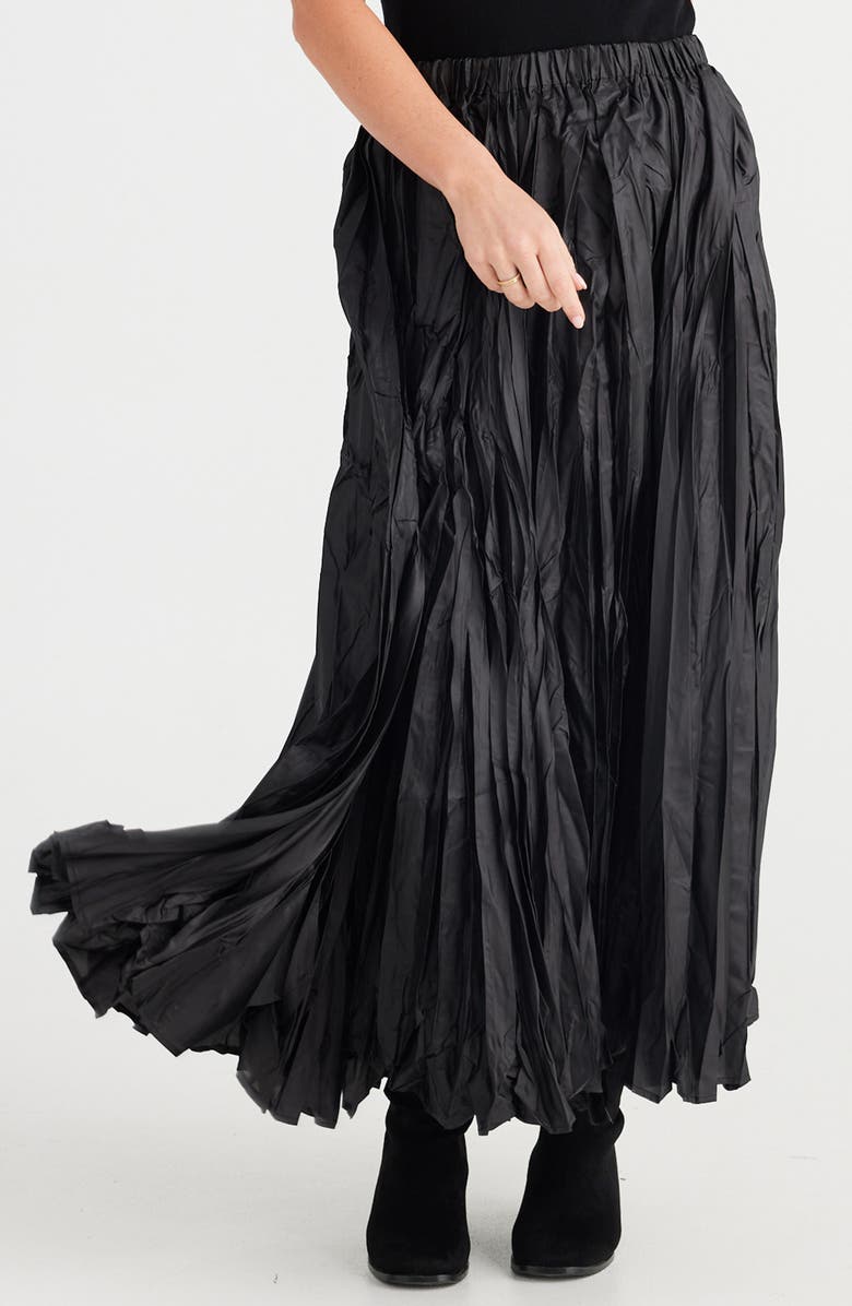 Brave+True Iro Crinkle Satin Maxi Skirt | Nordstromrack