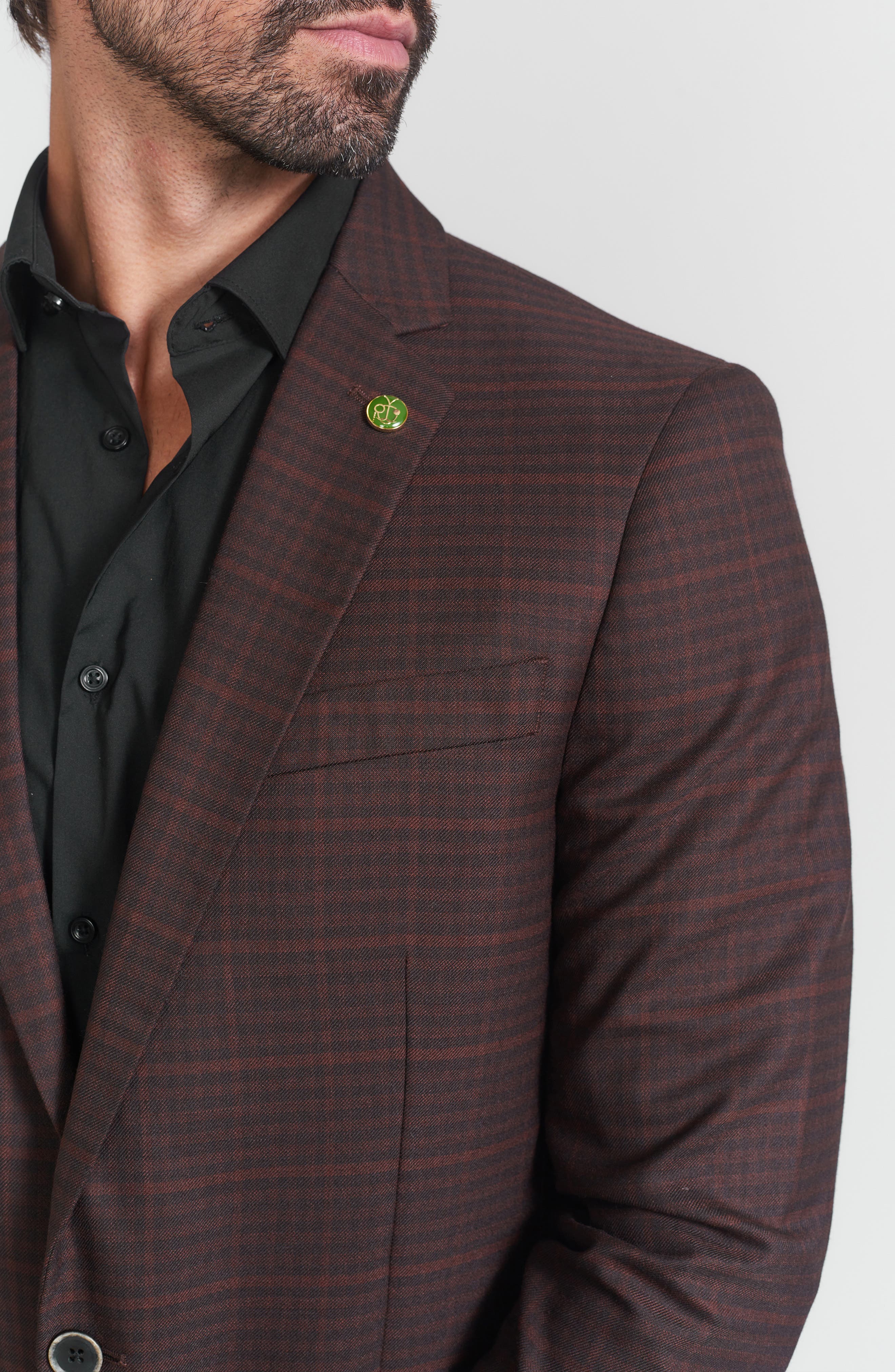 CRICKETEER Plaid Print Wool Blend Sport Coat | Nordstromrack