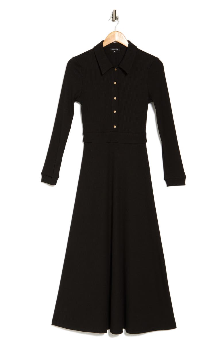 AREA STARS Rosa Long Sleeve Fit & Flare Shirtdress | Nordstromrack