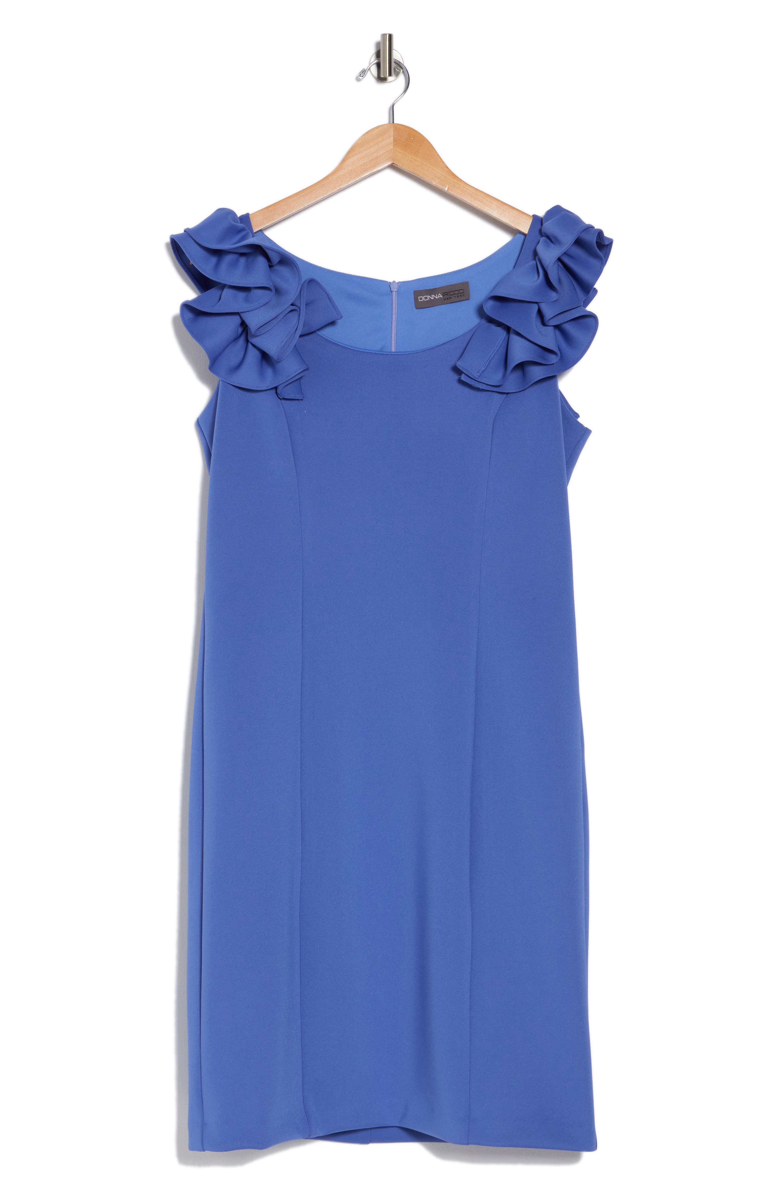 Julia Jordan Donna Ricco Ruffle Shoulder Sheath Dress | Nordstromrack