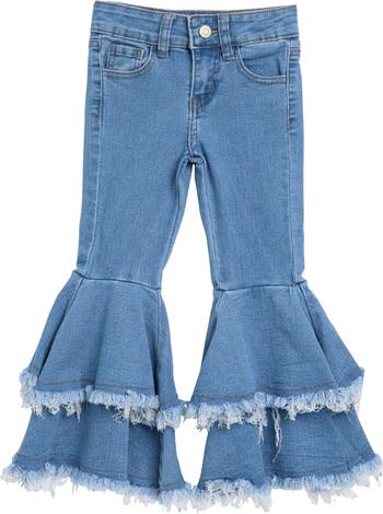 GOGO STAR Kids' Ruffle Flare Jeans | Nordstromrack