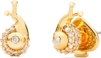 Kate Spade New York Cubic Zirconia Pavé Snail Stud Earrings | Nordstrom