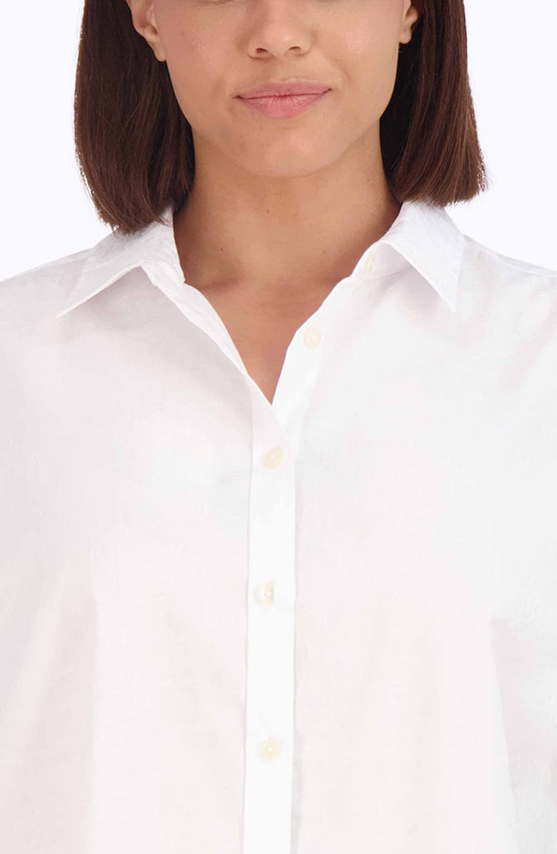 Foxcroft Croc Jacquard Cotton Blend Button-Up Shirt | Nordstromrack