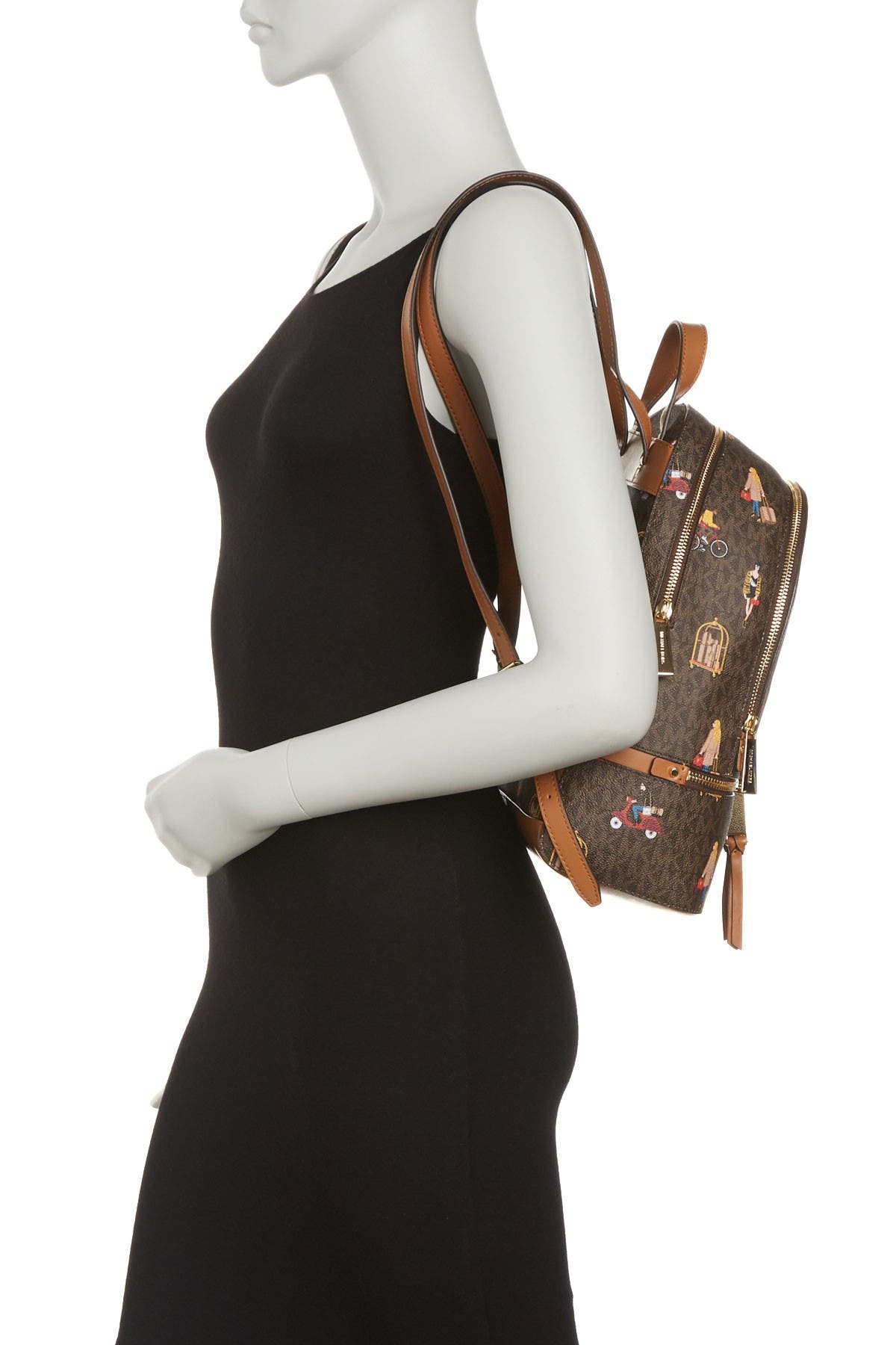 MICHAEL Michael Kors Rhea Logo Print Zip Medium Backpack | Nordstromrack